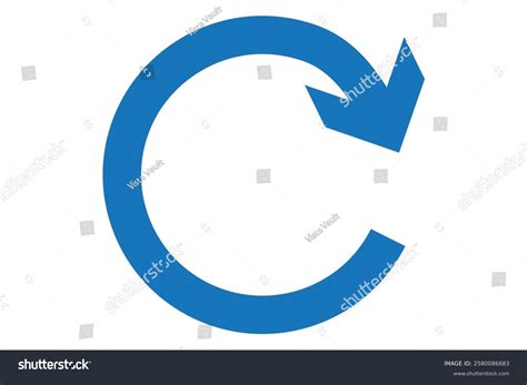 Circle Arrow Icon Set Symbol Reload Stock Vector Royalty Free 2580086683 Shutterstock