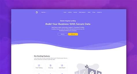 Dexam Html And Vuejs Landing Page For Saas Startup And Product By Ui Lib