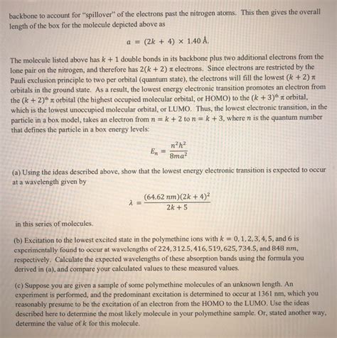 Solved The Particle In A One Dimensional Box Provides A Chegg