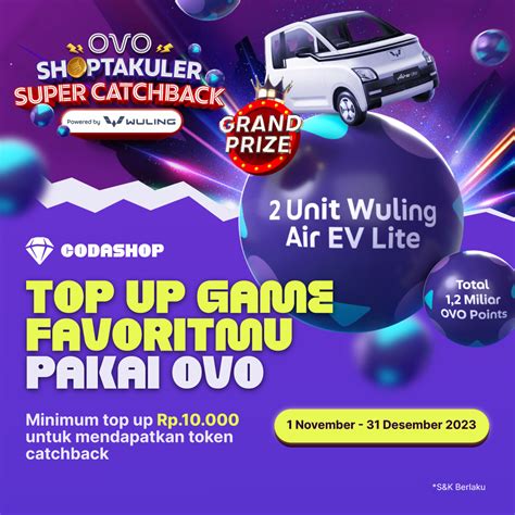 Join Promo Shoptakuler Super Catchback Ovo Dengan Top Up Di Codashop Codashop Blog Id