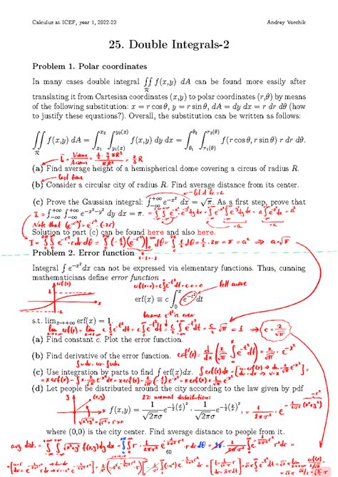 25 double integrals 2 solved calculus at icef year 1 2022 23