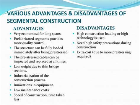 Precast Segmental Construction Of Bridges Pptx Civil Engineering Industry Industries