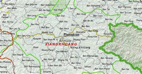 ແຫຼ່ງທ່ອງທ່ຽວແຂວງຊຽງຂວາງ ແຜນທີ