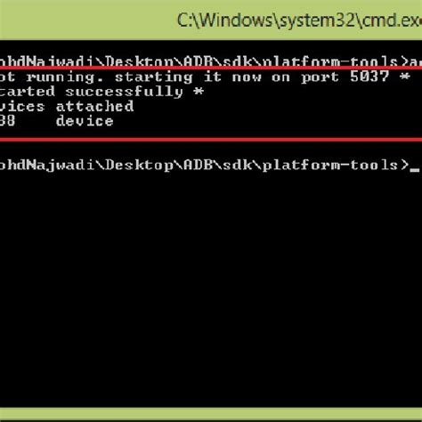 Attached Devices During Checking ADB Will Open The Connection Port And Download Scientific