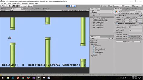 Flappybird Game Using Genetic Algorithm And Neural Networks Youtube