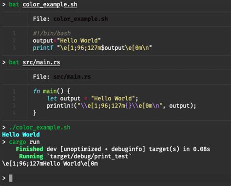Colored Terminal Output Help The Rust Programming Language Forum