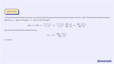 Solved Division By Reciprocation An Alternative Newton Raphson