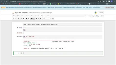 Python Jupyter Notebook Typeerror Urduhindi 15 Youtube