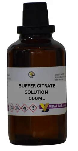 Buffer Citrate Solution 500ml Packaging Details 500 Ml In The Bottle