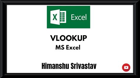 Ms Excel Vlookup Detailed Explanation With Examples Youtube