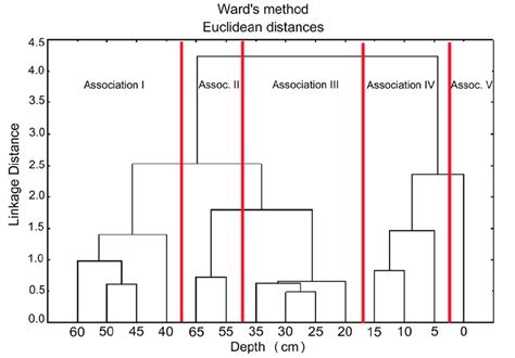 Dendrogram Produced By Cluster Analysis Q Mode For Groups And Subgroups