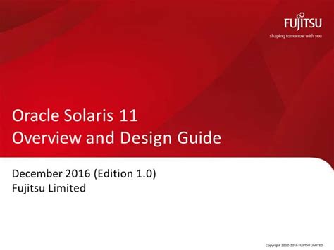 Oracle Solaris 11overview And Design Guidepptx
