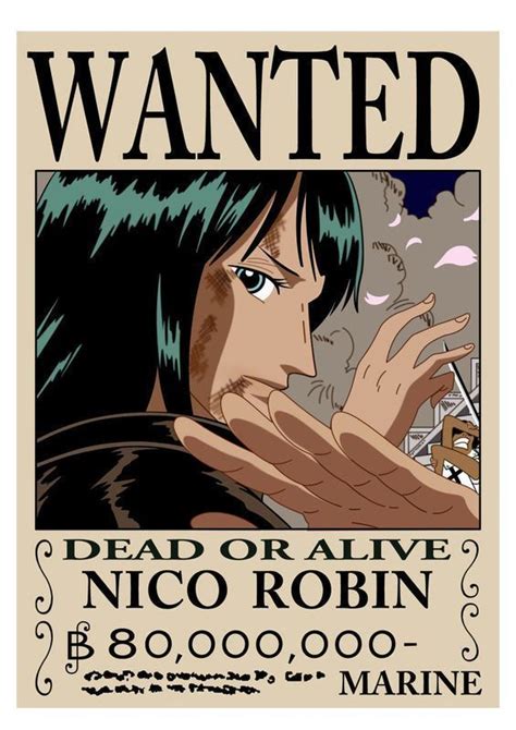 One Piece ！通缉令之——妮可·罗宾 高清图片，堆糖，美图壁纸兴趣社区