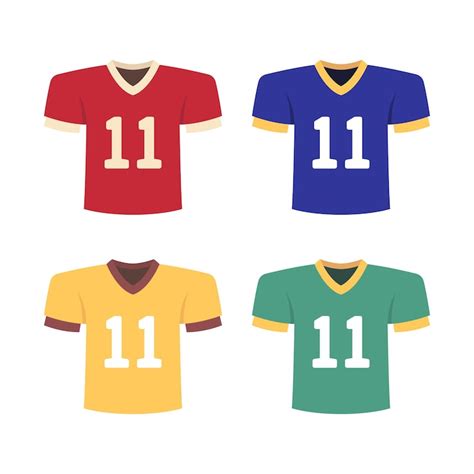 American Football Jersey Clip Art 13800 Football Jersey Stock