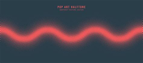 Premium Vector Pop Art Dots Halftone Design Pattern Vector Wavy Line Border Abstract Background