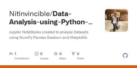 Data Analysis Using Python And Jupyter Analysis Ipynb At Main Nitinvincible Data Analysis