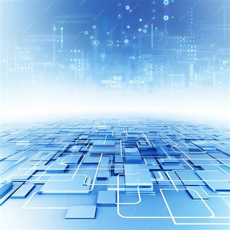 Premium Photo Lighttoned Technology Details Blue Theme Ppt Background