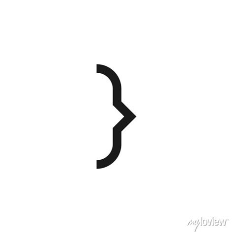 Bracket Icon Math Symbol Modern Simple Vector Icon For Website Posters For The Wall