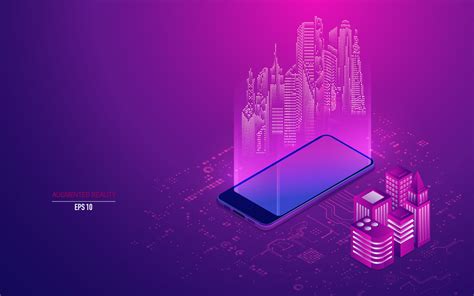 Mobile Augmented Reality 14526777 Vector Art At Vecteezy