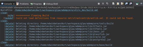 Bug Report Build Could Not Load Definitions From Resource Netsf