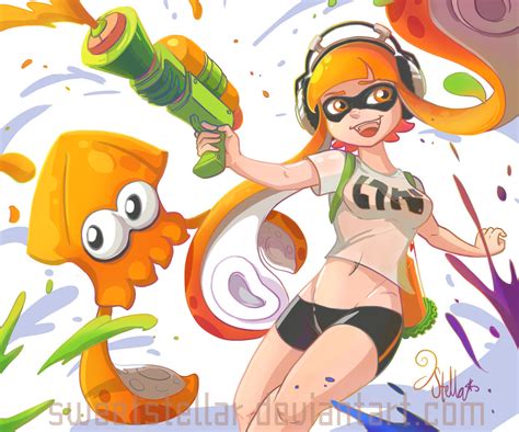 Splatoon Inkling By Sweetstellar On Deviantart