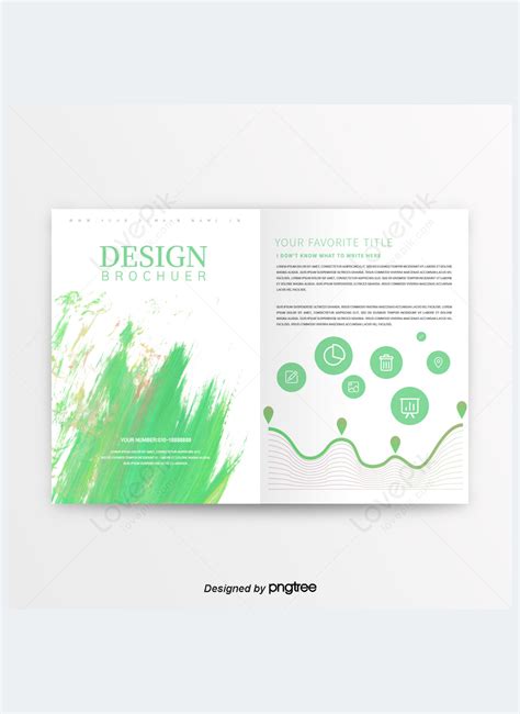 녹색 수채화 추상 사업 브로셔 이미지 사진 464179001 무료 다운로드