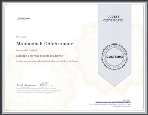Mahboobeh Mariya Golchinpour Leili On Linkedin Coursera
