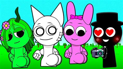 СПРУНКИ ДЕВУШКИ НО С БОЛЬШИМИ ПОПАМИ ВЕНДА ПИНКИ ВИНЕРИЯ Incredibox Sprunki Мультик Анимация