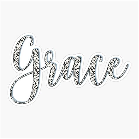 Grace Name Dalmatian Sticker