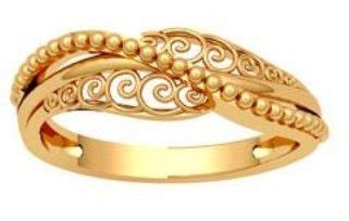 20 Stunning 2 Grams Gold Ring Designs For Ladies