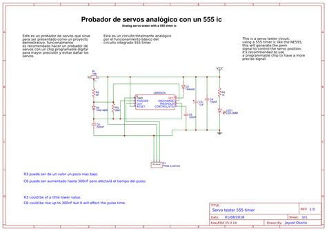 Servo Tester 555 Timer Circuit Copy Platform For Creating And Sharing