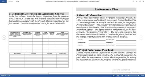 Performance Management Template Word