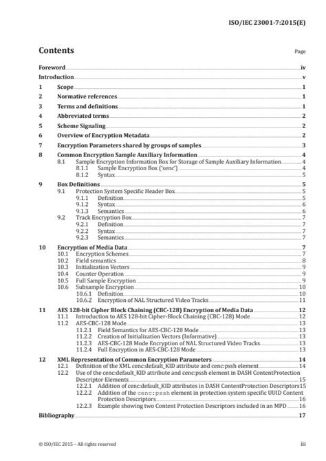 ISO IEC 23001 7 2015 Information Technology MPEG Systems Technologies Part 7 Common