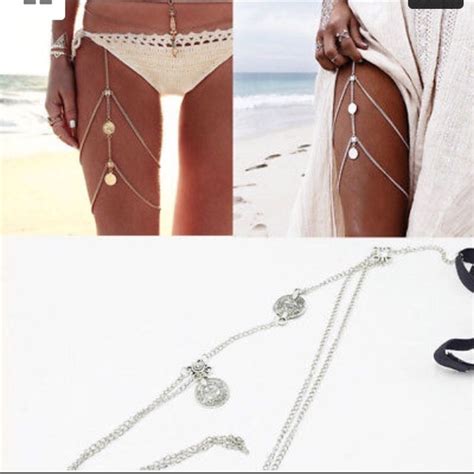 Jewelry Sexy Leg Thigh Body Coin Chain Jewelry Silver Poshmark
