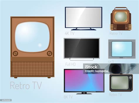 Tv 스크린 Lcd 모니터 서식 파일 전자 장치 기술 디지털 크기 대각선 디스플레이 비디오 현대 플라즈마 가정용 컴퓨터 벡터 일러스트 레이 션 0명에 대한 스톡 벡터 아트