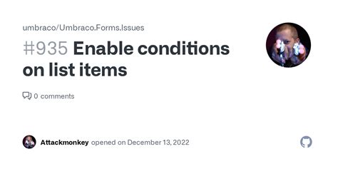 enable conditions on list items · issue 935 · umbraco umbraco forms