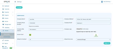 Company Details Global Settings Knowledgebase