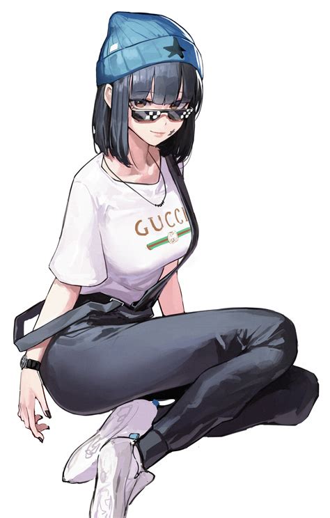 배경 화면 헤어 스타일 입 소매 만화 몸짓 대퇴골 무릎 흑발 팔꿈치 안경 앞머리 긴 머리 인간의 다리 가상의 인물 위로 그림 좌석 미술