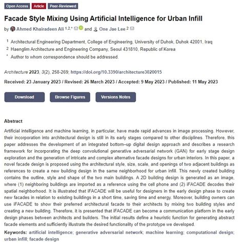 Architecture Mdpi On Linkedin Artificialintelligence Urban Facadedesign