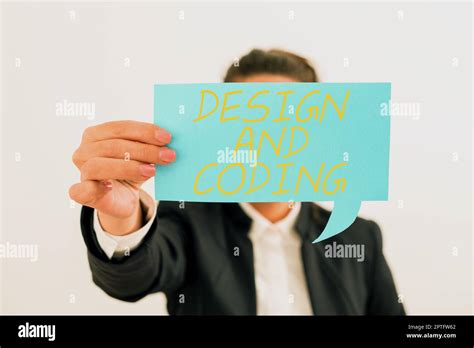 Handwriting Text Design And Coding Business Approach Html And