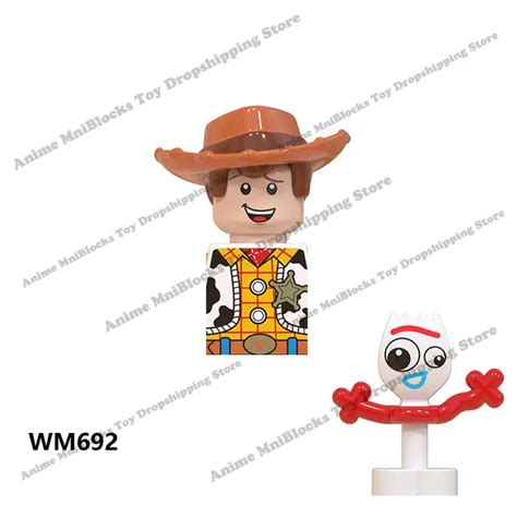 Wm Blocks Disney Anime Bricks Movies Mini Action Toy Figures Building Blocks Frozen Stitch Angel