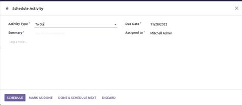 Emails Activity View Odoo 16 Development Book