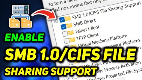 How To Enable Smb1 On Windows 11 Smb 1 0 Cifs File Sharing Support Windows 11 Youtube