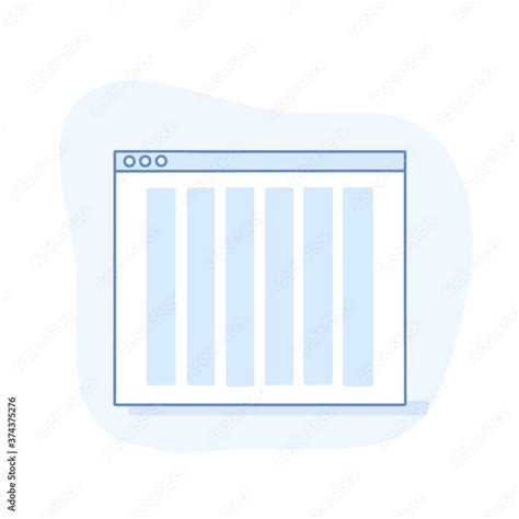 Mock Up Or Wireframe Grid System For Website Design Ui And UX Graphic Design Web Vector