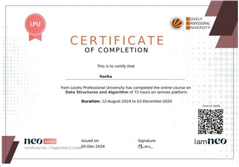 Sneha Saneja On Linkedin 🎓 Certified In Data Structures And Algorithms