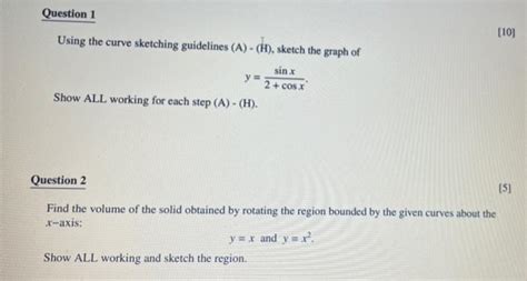solved question 1 11 using the curve sketching guidelines