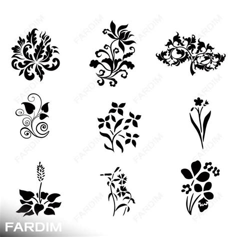 وکتور گل کد 8 دانلود طرح