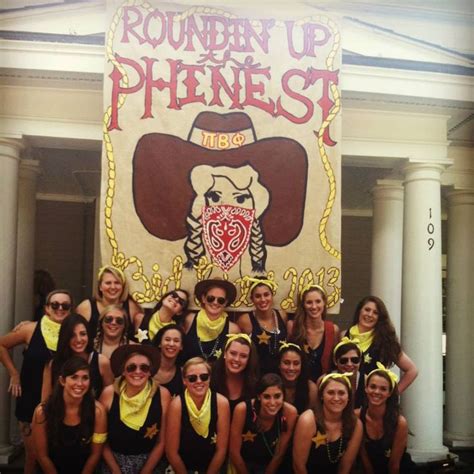 Pi Beta Phi Bid Day Roundin Up The PHInest Bid Day Bid Day Themes Sorority Bid Day