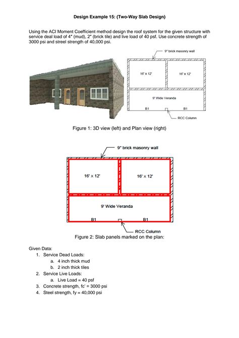 SOLUTION Design Of Two Way Slab By Aci Coefficient Method Studypool