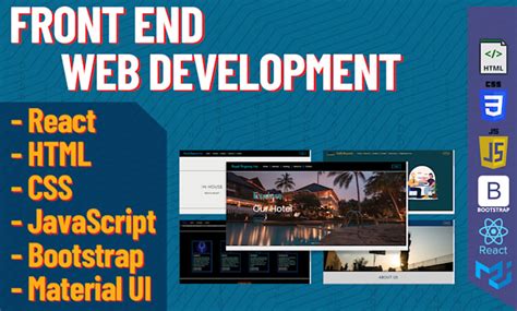Be Your Frontend Web Developer Using React Html Css Javascript By